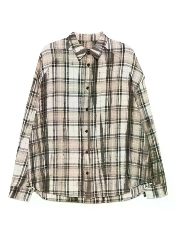 JUUN.J Plaid Shirt - Neutrals