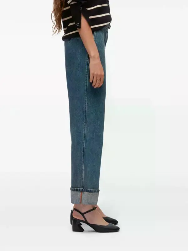 3.1 Phillip Lim Belted Flared Cotton Jeans