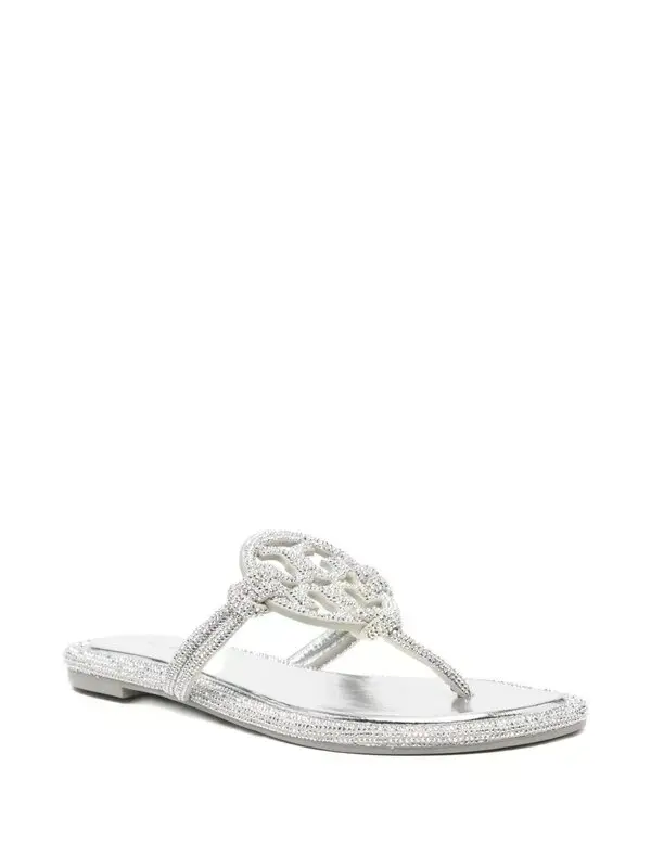 Tory Burch Crystal Embellished Flat Sandals