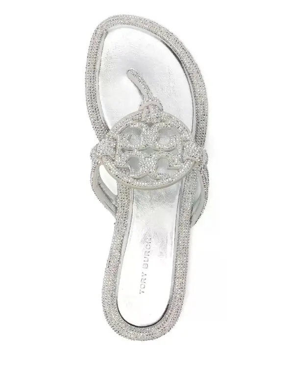 Tory Burch Crystal Embellished Flat Sandals