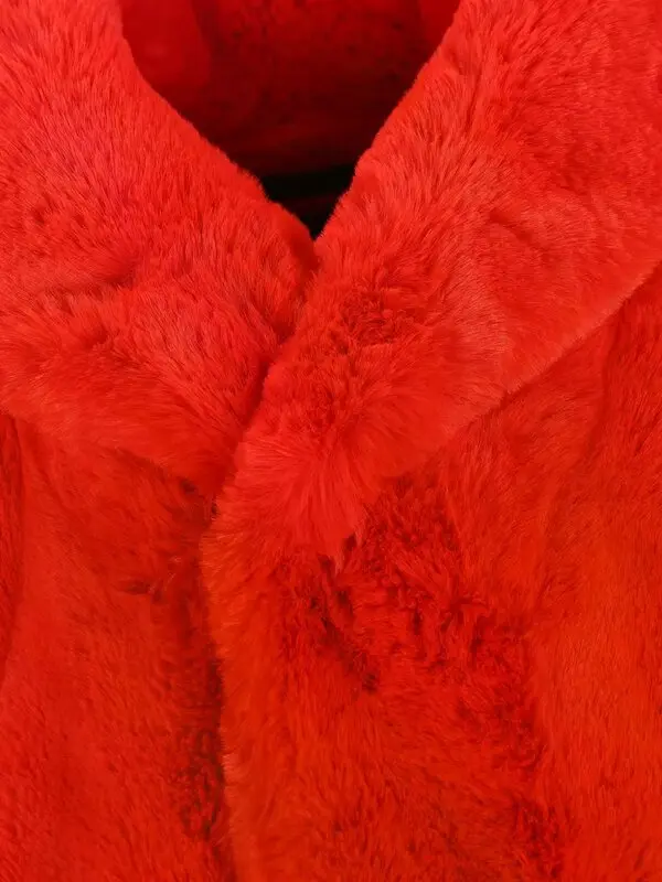 Balenciaga Faux Fur Belted Jacket