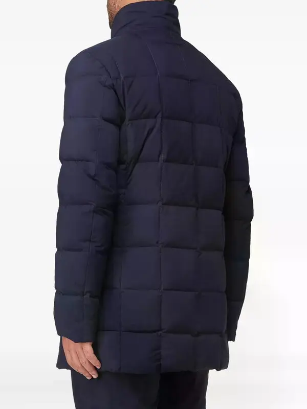 FAY Double-front Quilted Puffer Jacket - Blue