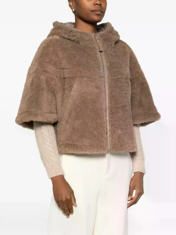 Max Mara Hooded Zip-up Jacket