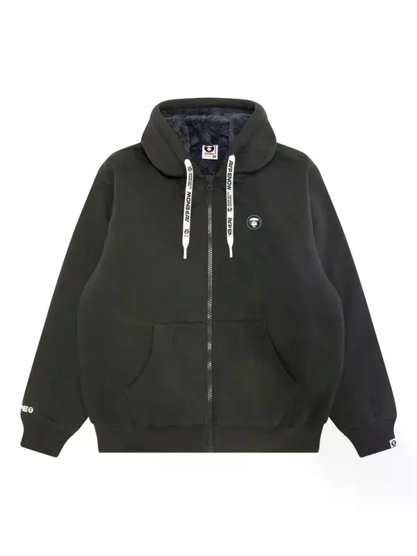 AAPE BY *A BATHING APE Appliqué Zip-up Sweatshirt
