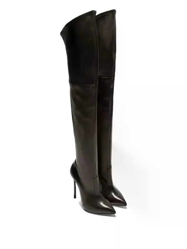 Casadei 115mm Blade Boots - Black