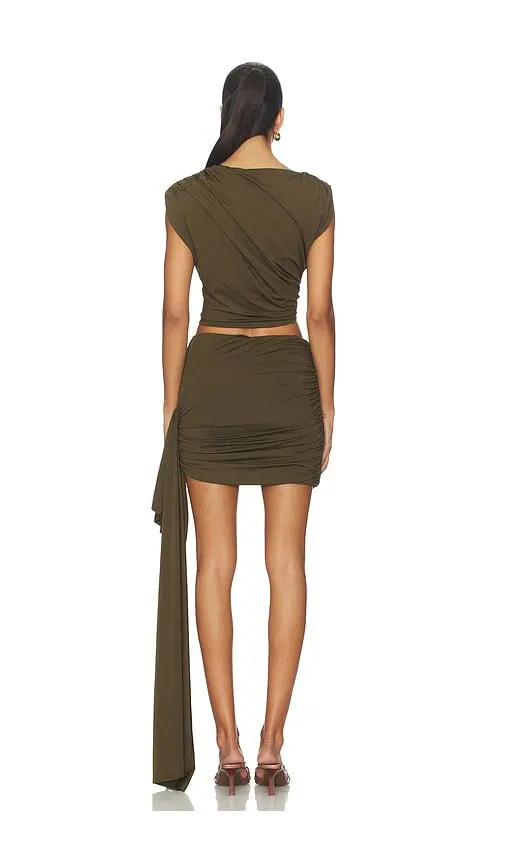 Superdown Jhazala Ruched Skirt Set