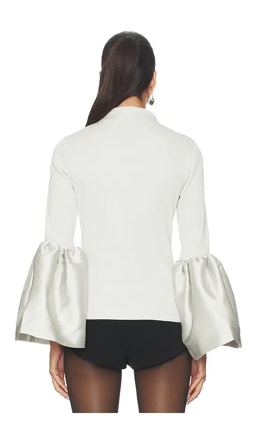 MARQUES' ALMEIDA Puff Sleeve Top - Ivory