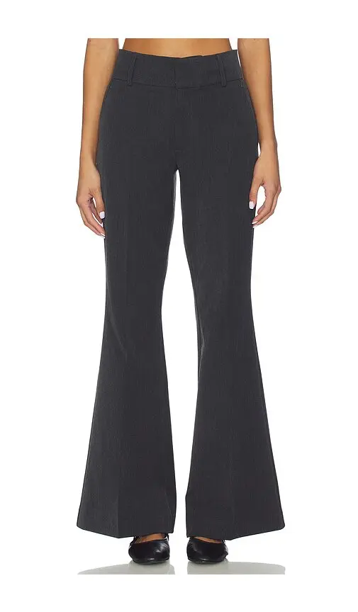Good American Essential Suiting Flare Trousers - Grey