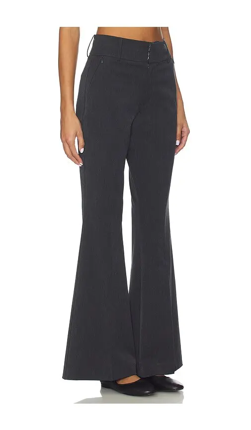 Good American Essential Suiting Flare Trousers - Grey