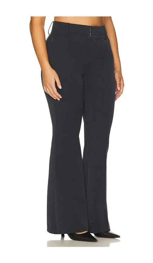 Good American Essential Suiting Flare Trousers - Grey