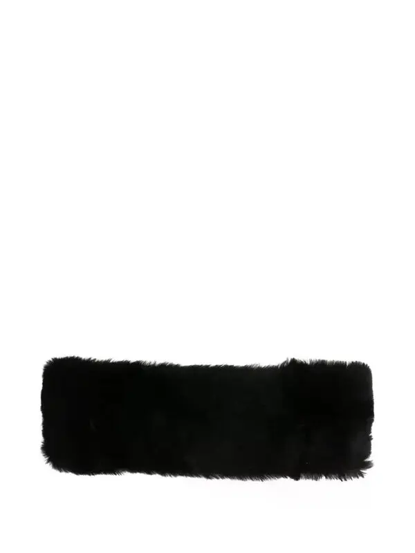 TOTEME Shearling Headband - Black