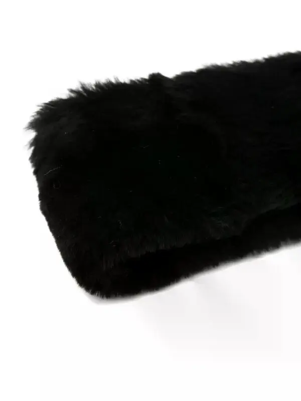 TOTEME Shearling Headband - Black