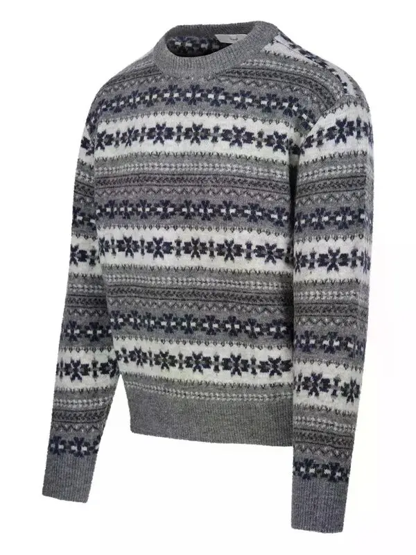 DUNST Fair Isle Crew Neck Jumper