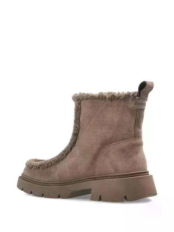 Inuikii Shearling Trim Ankle Boots