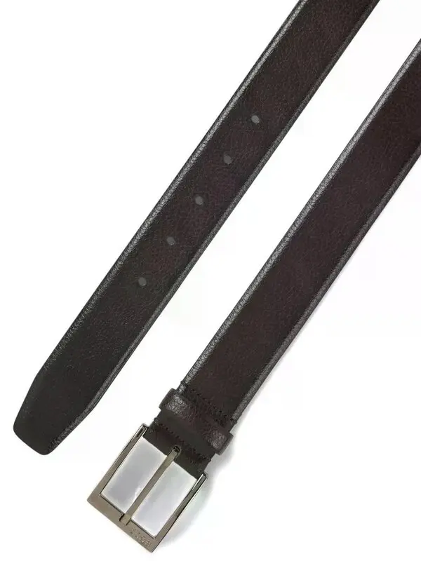 BOSS Textured Buckle Belt - Brown