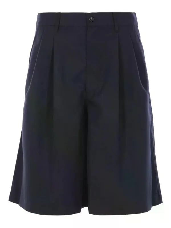 Comme Des Garçons Double Pleats Darted Shorts