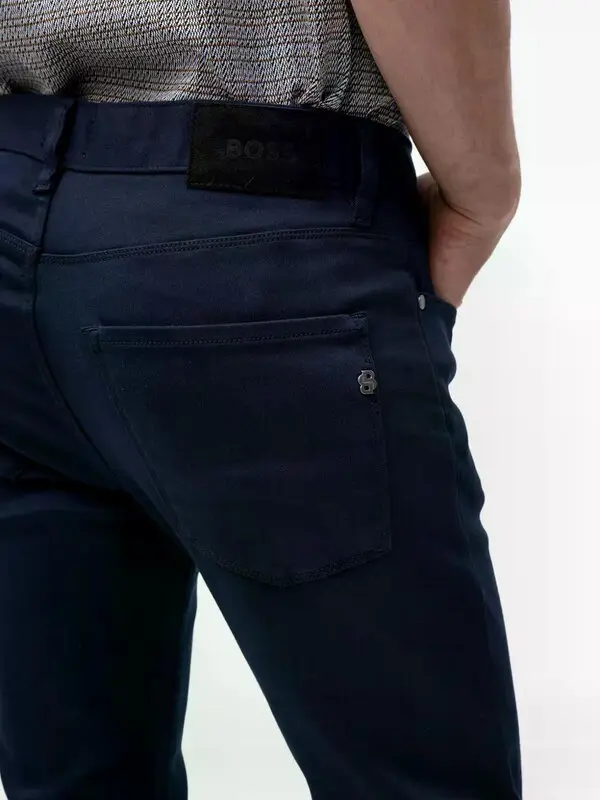BOSS Delaware Logo Patch Jeans - Blue