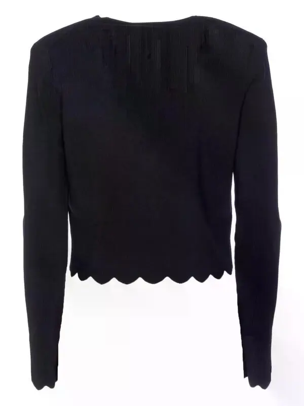 TWINSET Button-closure Cardigan With Scalloped Hem