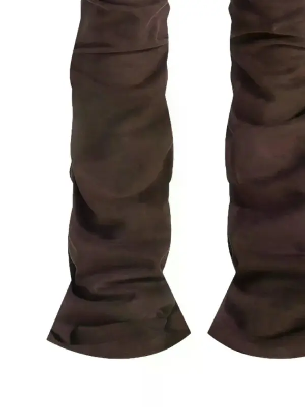 Manière De Voir Caroline Tacked Flared Trousers - Brown
