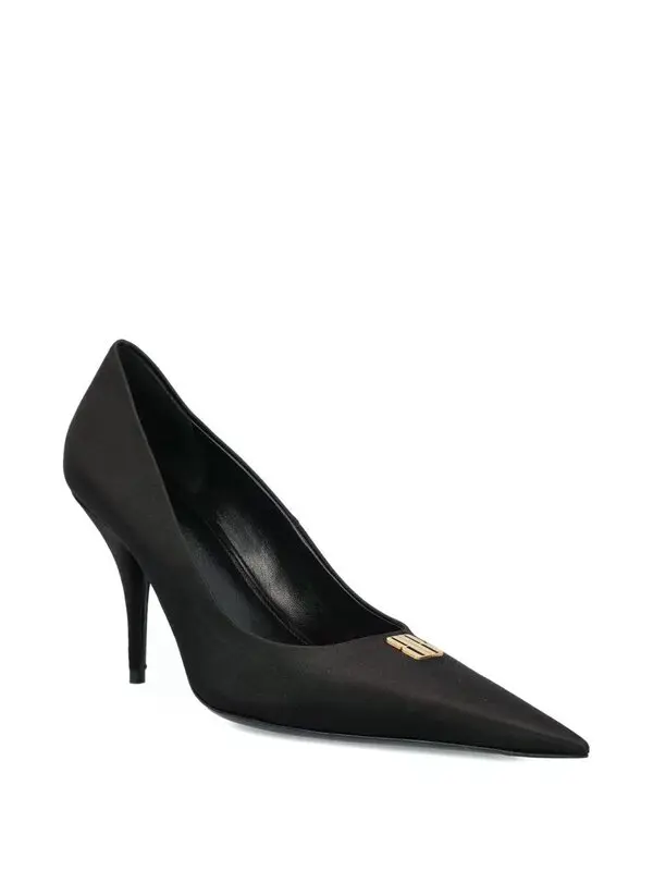 Balenciaga 90mm Leather Heeled Pumps