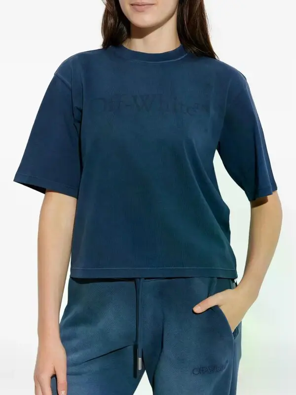 Off-White Logo Print T-shirt - Blue
