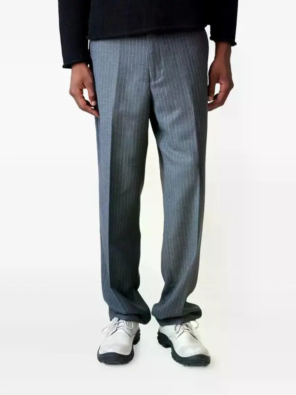CARTER YOUNG Ash Pinstripe Trousers