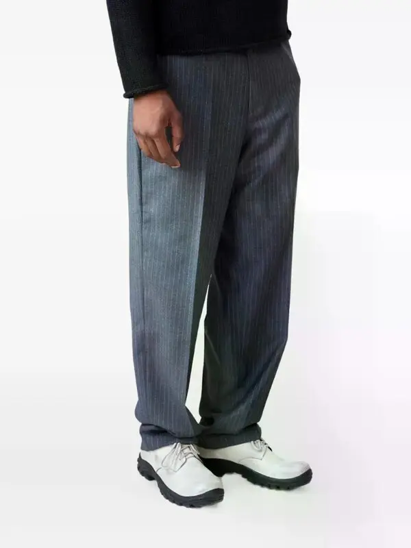 CARTER YOUNG Ash Pinstripe Trousers