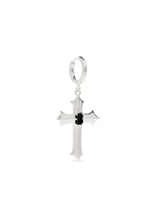 MISBHV Cross Pendant Hoop Earrings