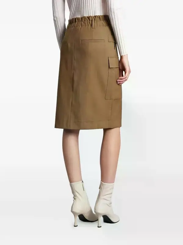 IRO PARIS Midi Cargo Skirt With Button Detail