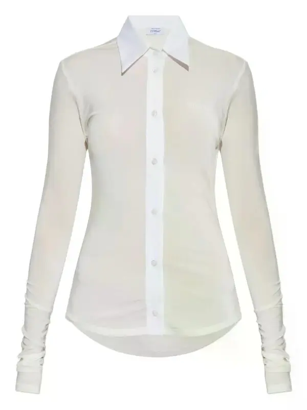 Off-White Logo Detail Shirt - Neutrals