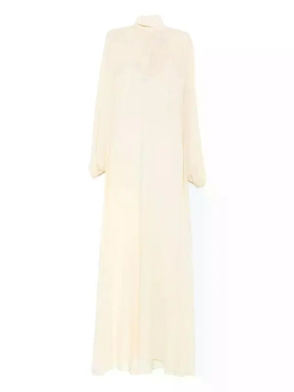 Vivetta Bow-detail Maxi Dress - Neutrals