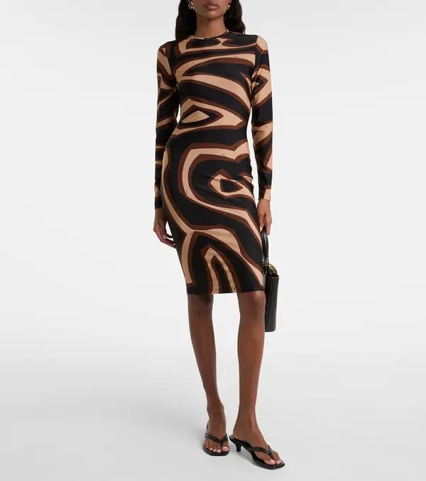 Emilio Pucci Labirinto Jersey Mini Dress