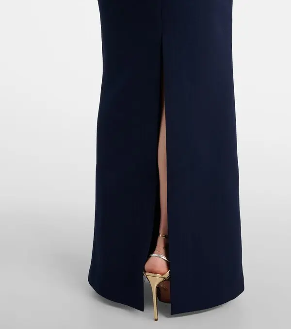 Rebecca Vallance Orla Embellished Crepe Bustier Gown