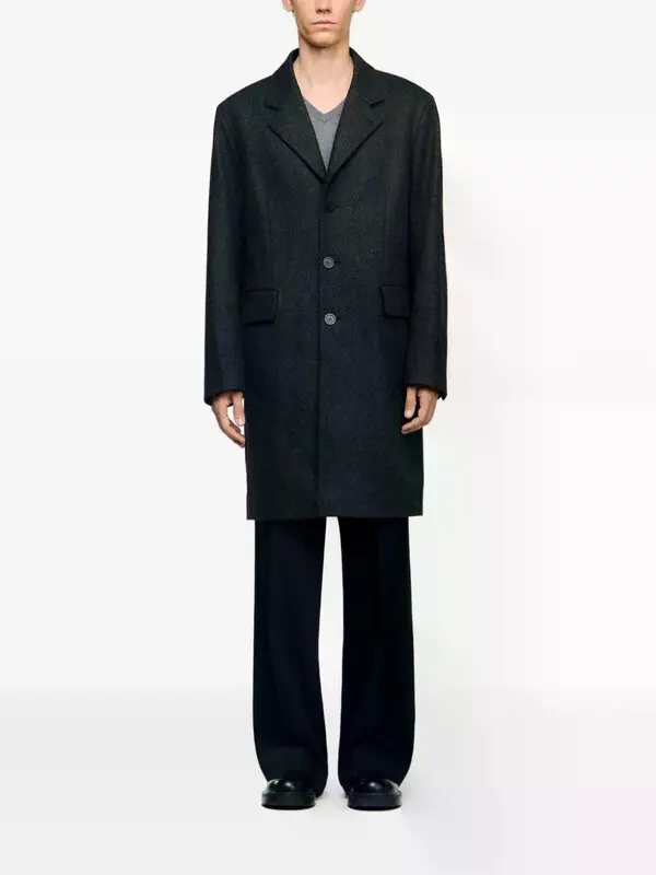 Sandro Wool Broadcloth Coat