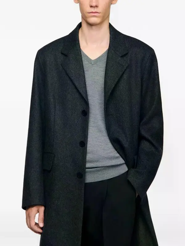Sandro Wool Broadcloth Coat