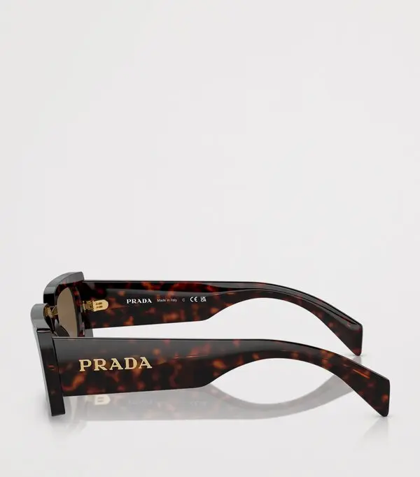 Prada Acetate Rectangular Sunglasses