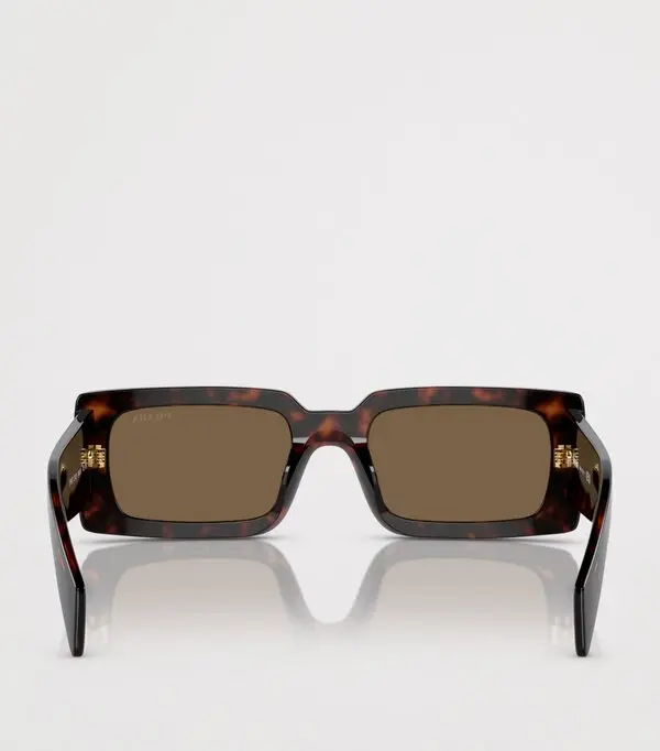Prada Acetate Rectangular Sunglasses