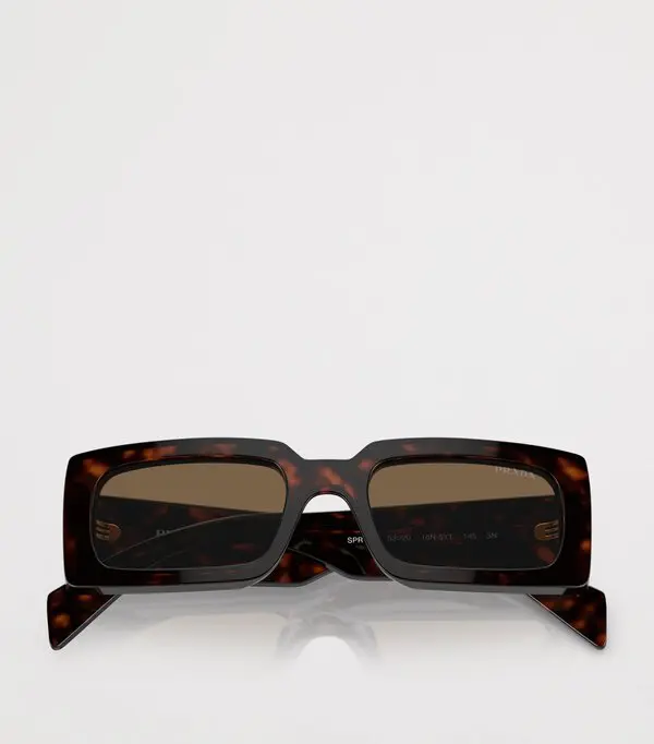 Prada Acetate Rectangular Sunglasses