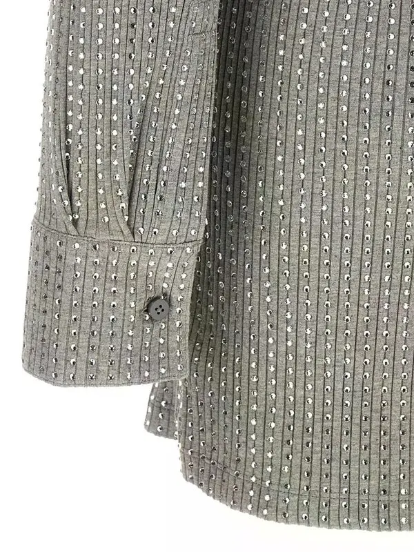 Attico Rhinestone-appliqué Dress