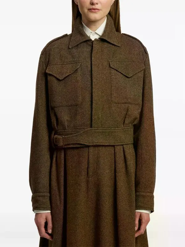 Ralph Lauren Belted Flap-pocket Jacket