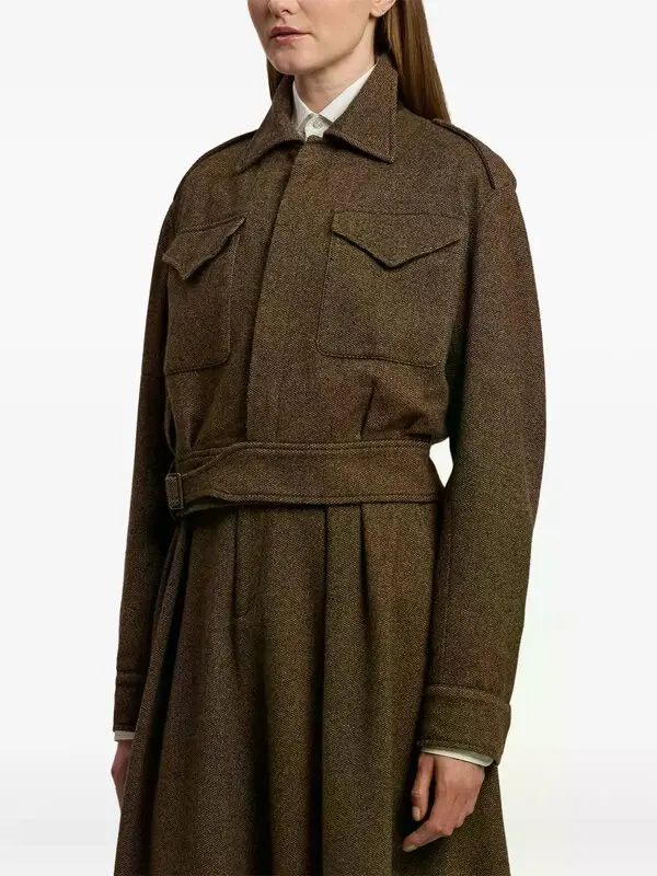 Ralph Lauren Belted Flap-pocket Jacket