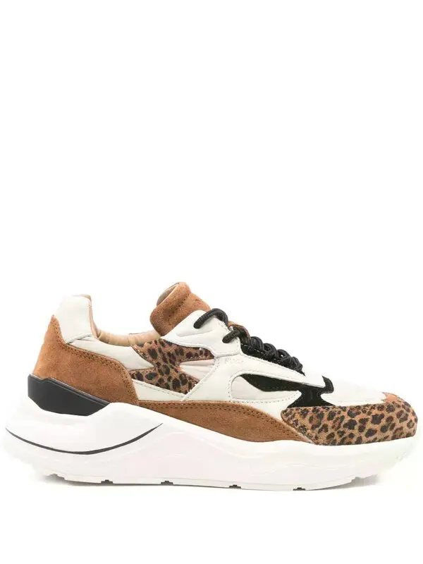 D.a.t.e. Fuga Leopard Print Sneakers