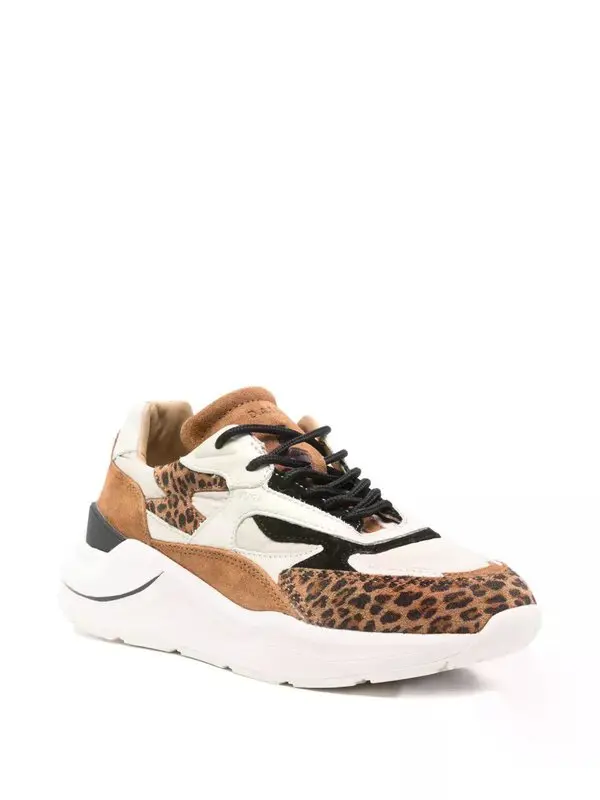 D.a.t.e. Fuga Leopard Print Sneakers