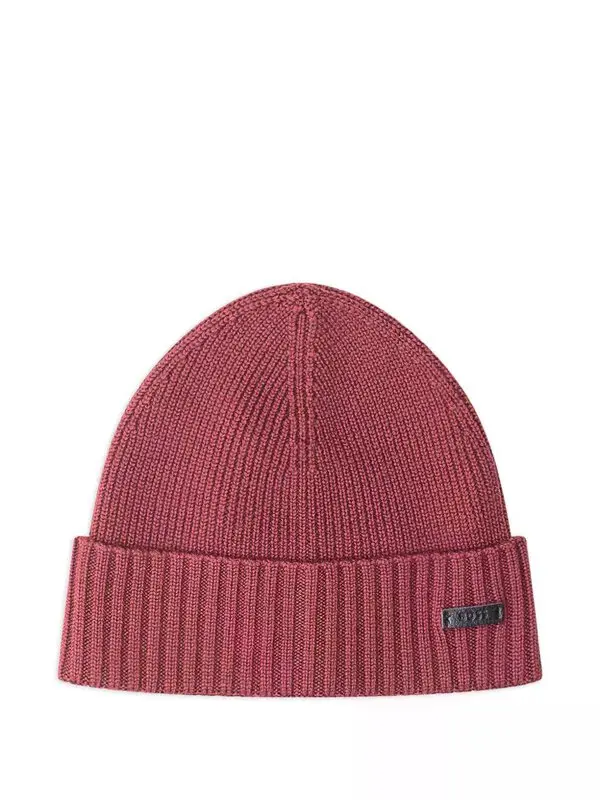 BOSS Ribbed Beanie - Red