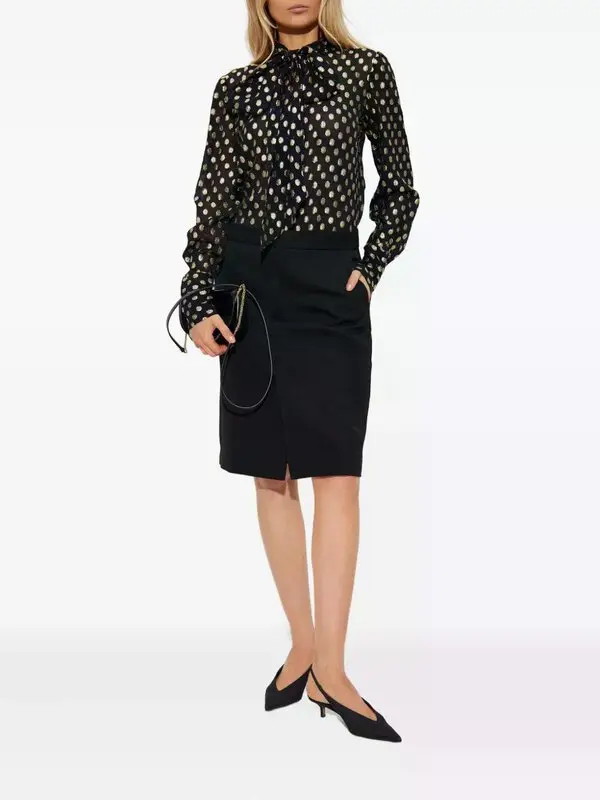 Dsquared2 Polka Dot Tie Detail Shirt