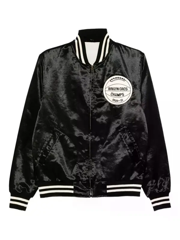 THE BROOKLYN CIRCUS Varsity Bomber Jacket - Black