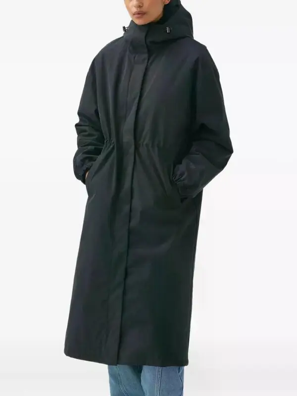 WELTER SHELTER Long Sleeve Hooded Coat - Grey