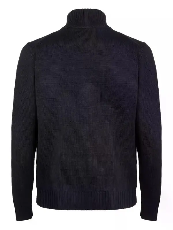 SLOWEAR High-neck Button Cardigan