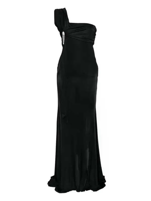 Giuseppe Di Morabito Knot-detail One-shoulder Dress - Black