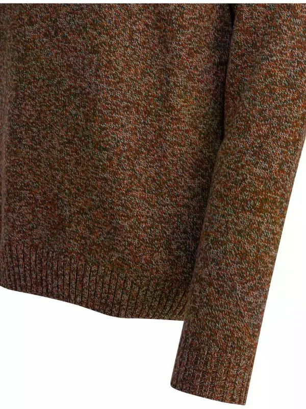 ZANONE Virgin Wool Textured Knit Crew Neck Sweater